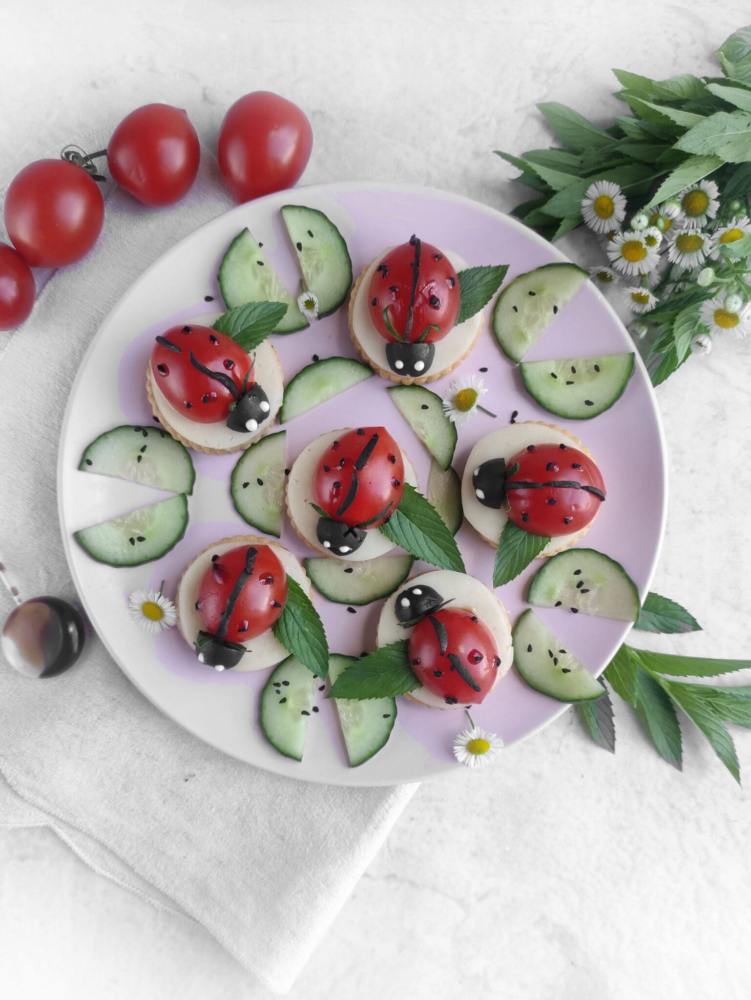 Ladybug Appetizer: A Bug-A-licious Bite! - Bite-Sized Bash