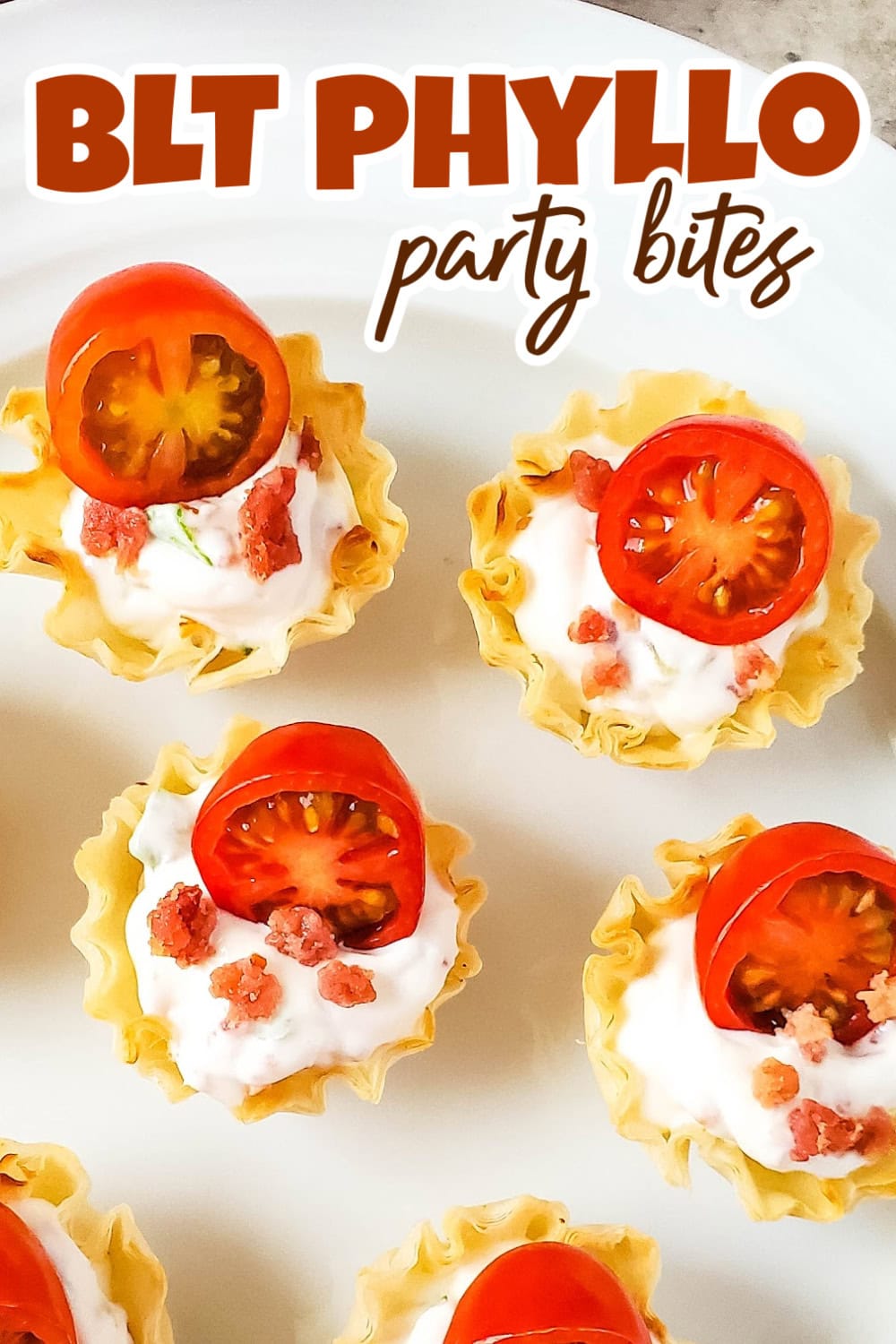 BLT Phyllo Party Bites - Bite-Sized Bash