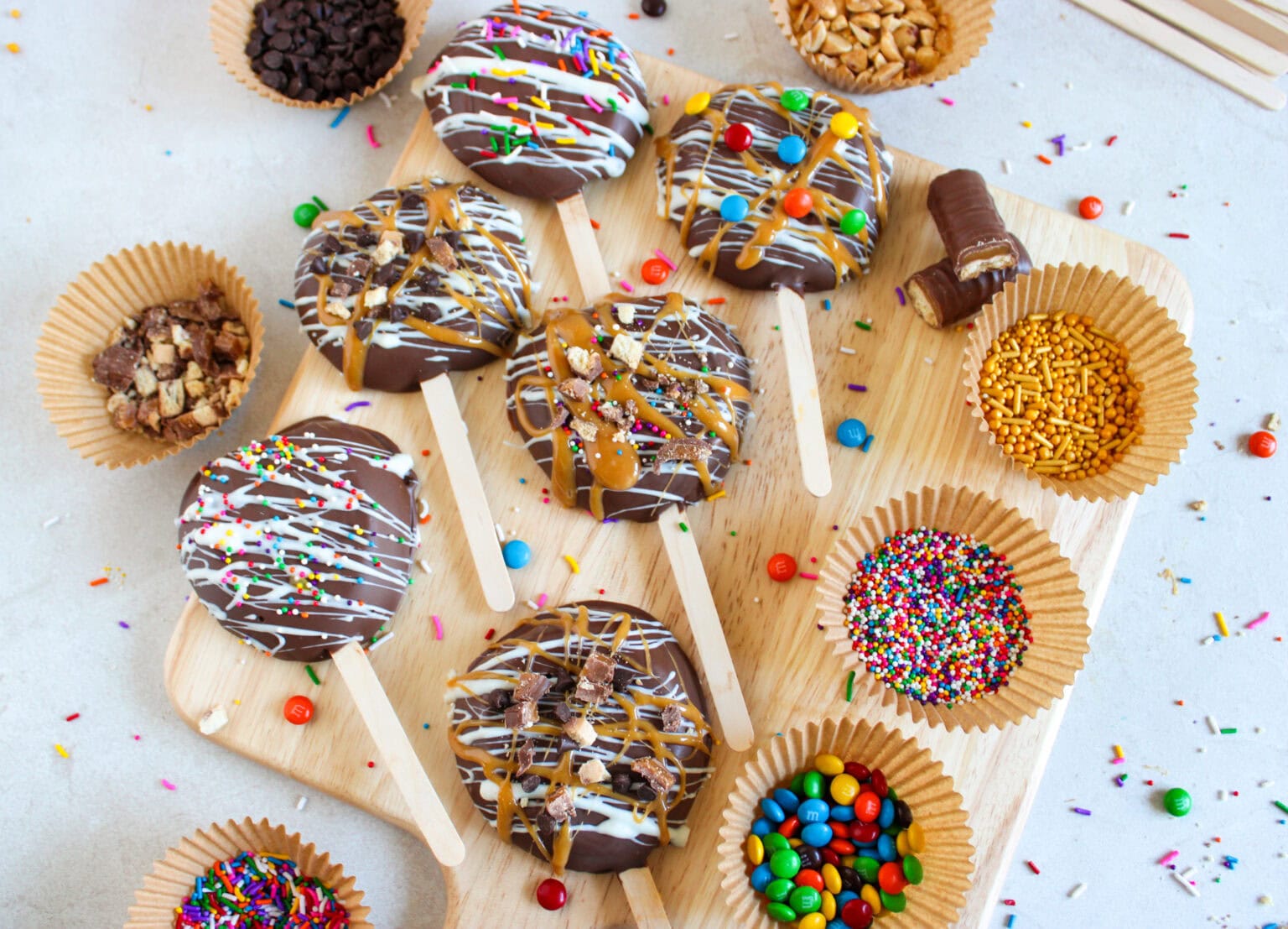 Sweet and Simple Chocolate Covered Apple Sticks - Bite-Sized Bash