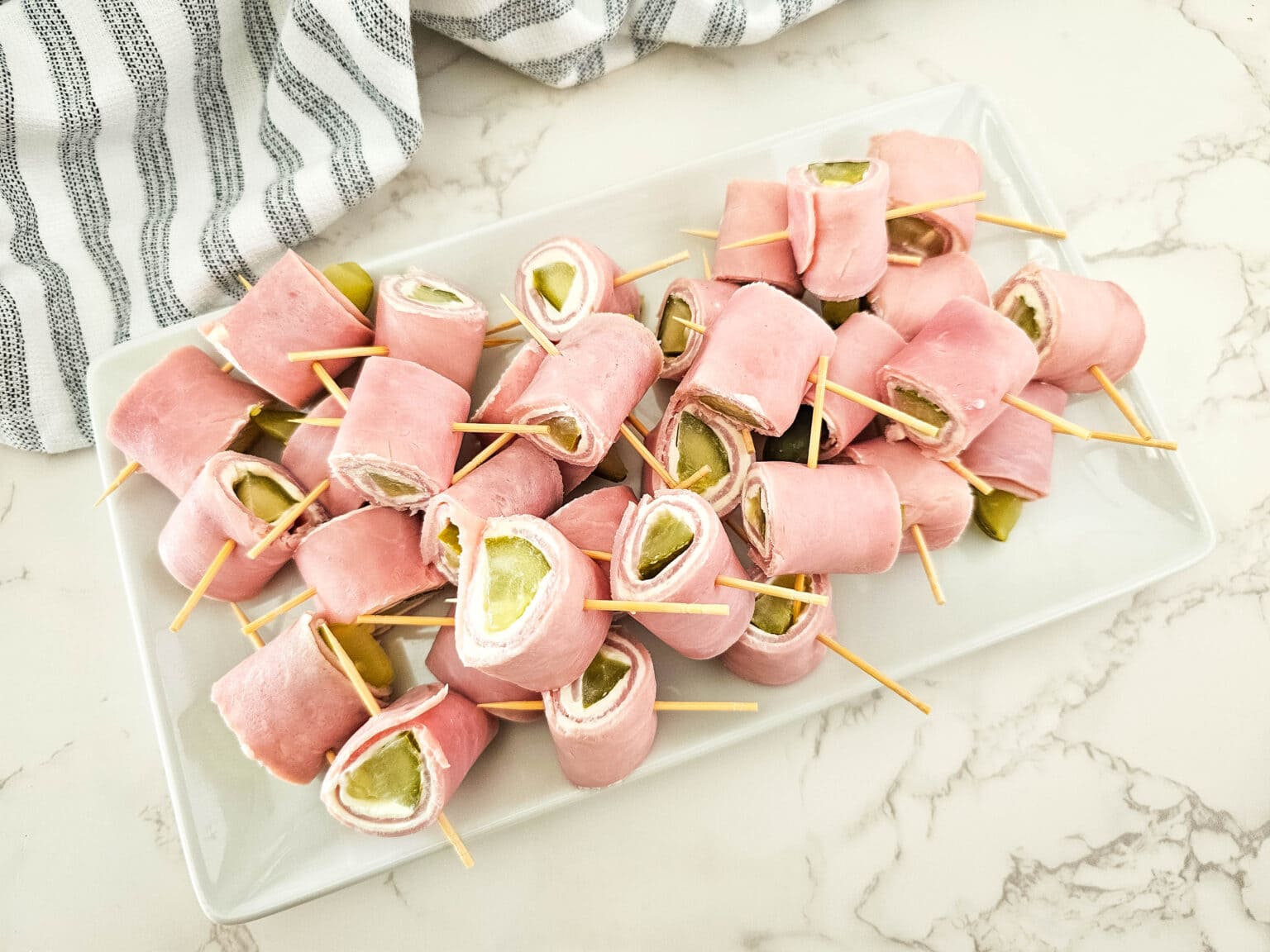 Pickle Ham Rolls - Bite-Sized Bash
