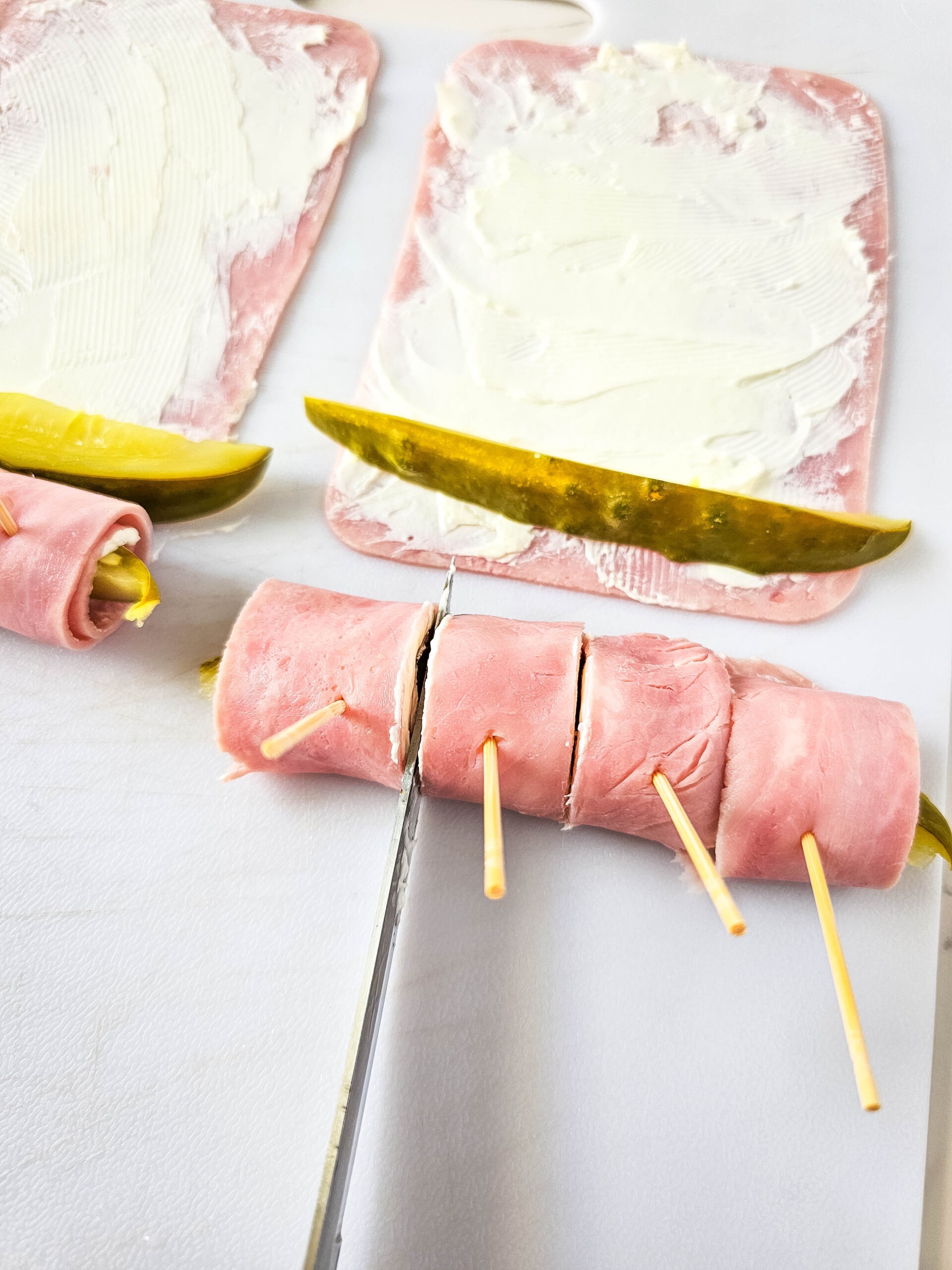 Pickle Ham Rolls - Bite-Sized Bash