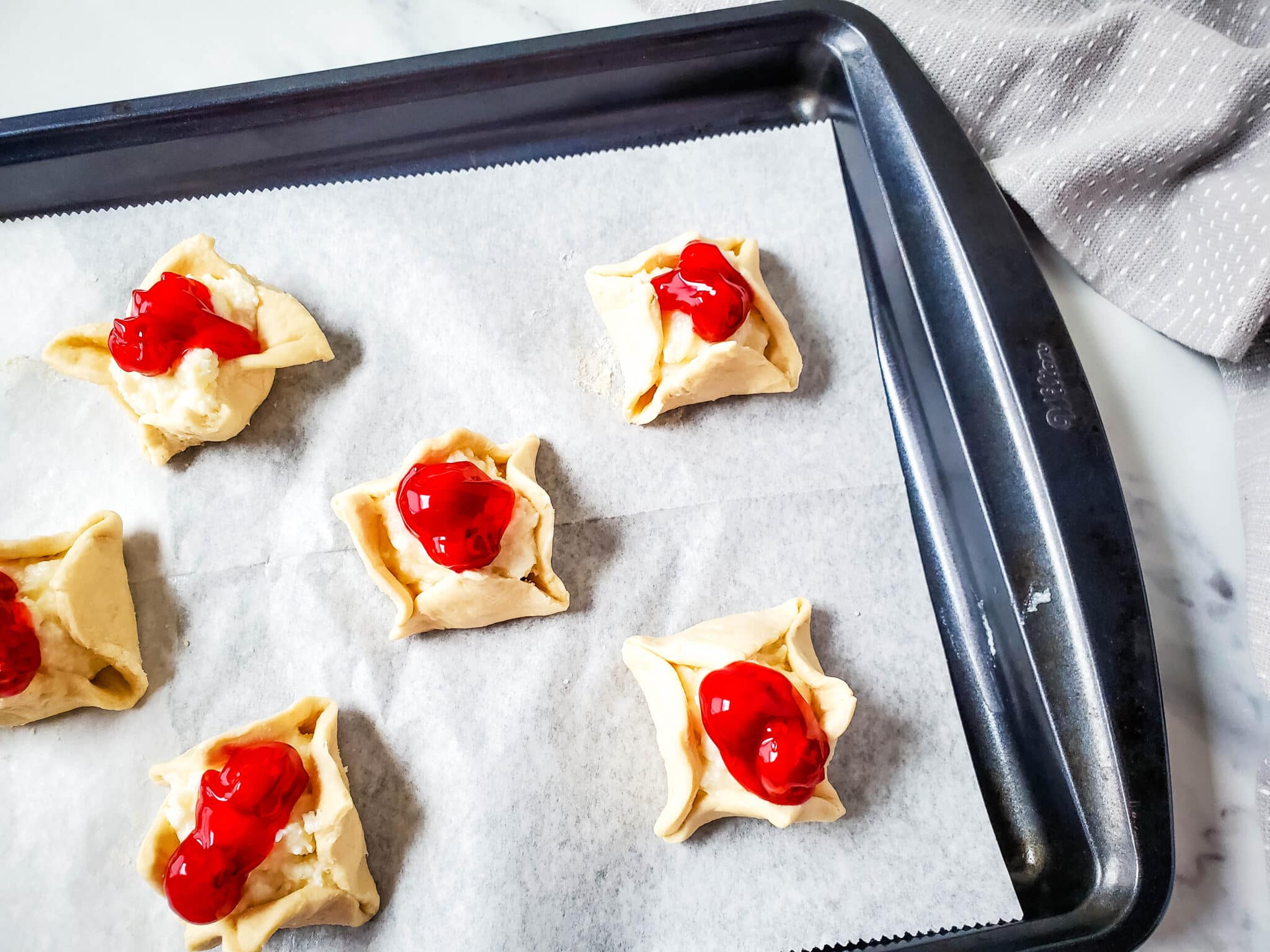 Cherry Cheesecake Crescent Pastries - Bite-Sized Bash