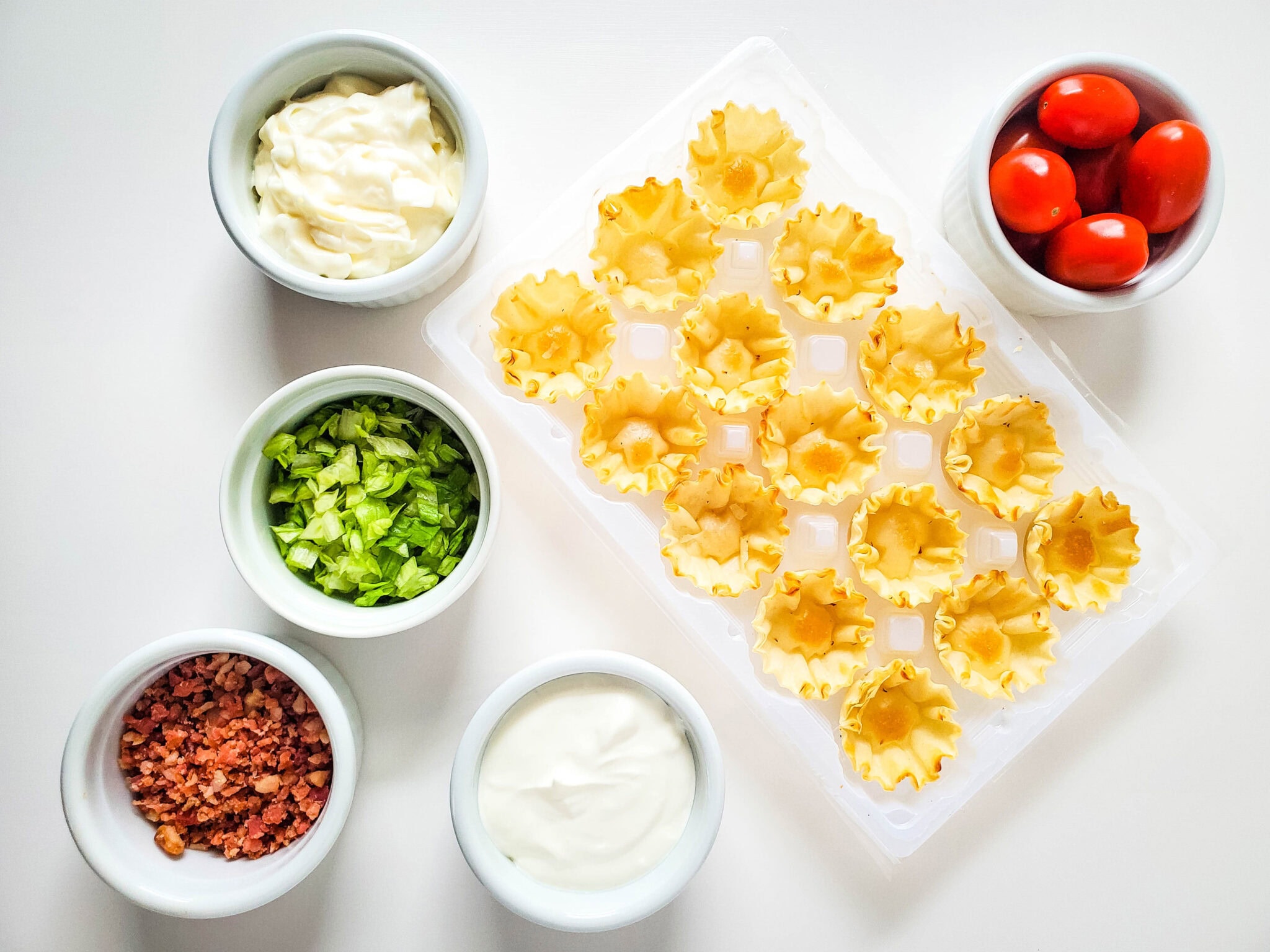 BLT Phyllo Party Bites - Bite-Sized Bash