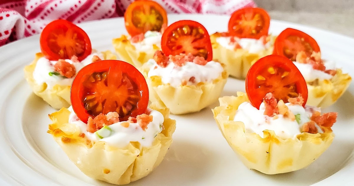 BLT Phyllo Party Bites - Bite-Sized Bash
