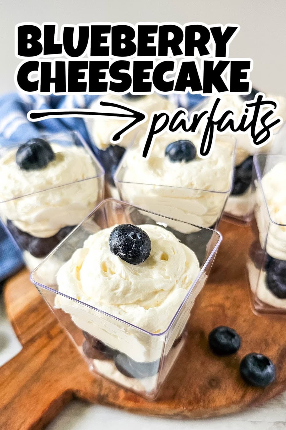 Blueberry Cheesecake Parfaits - Bite-Sized Bash