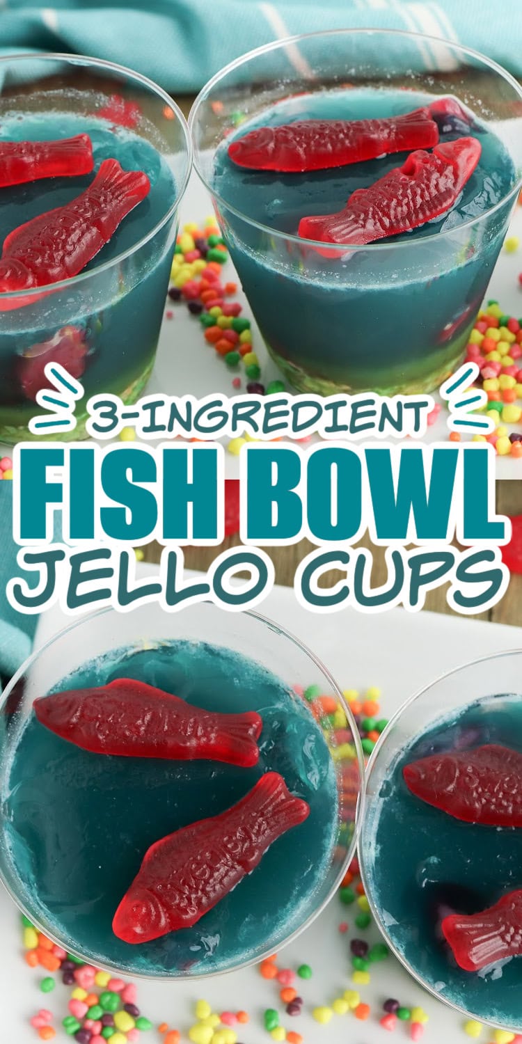 Fish Bowl Jello Cups - Bite-Sized Bash