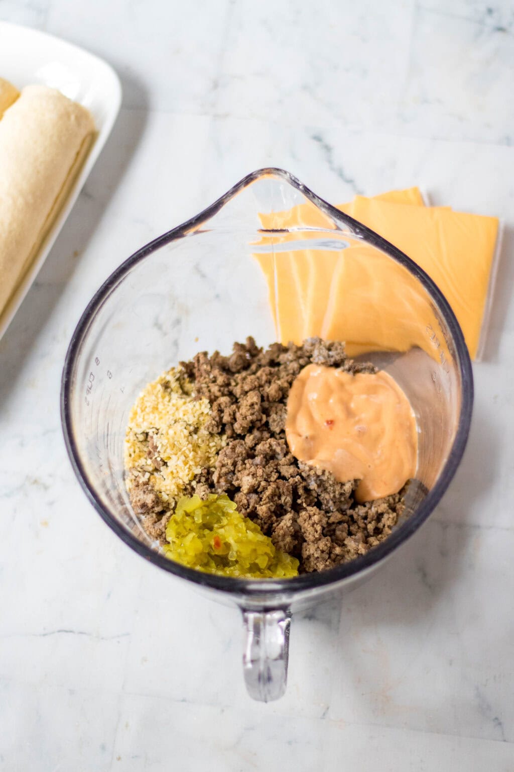 Cheesy Homemade Big Mac Pinwheels - Bite-Sized Bash