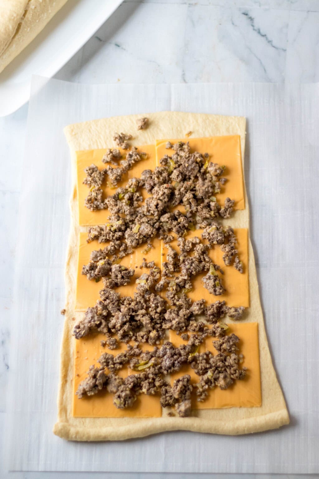 Cheesy Homemade Big Mac Pinwheels - Bite-Sized Bash