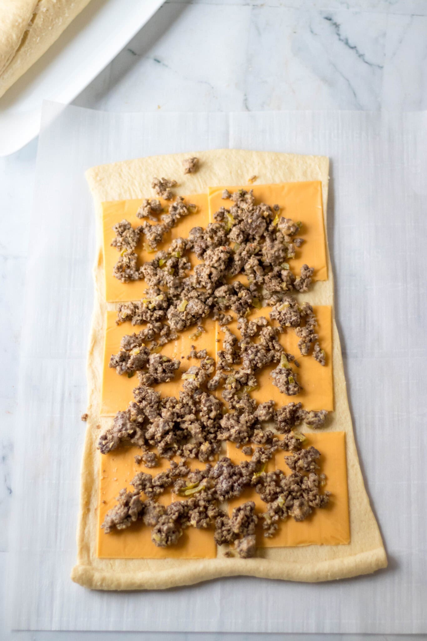 Cheesy Homemade Big Mac Pinwheels - Bite-Sized Bash