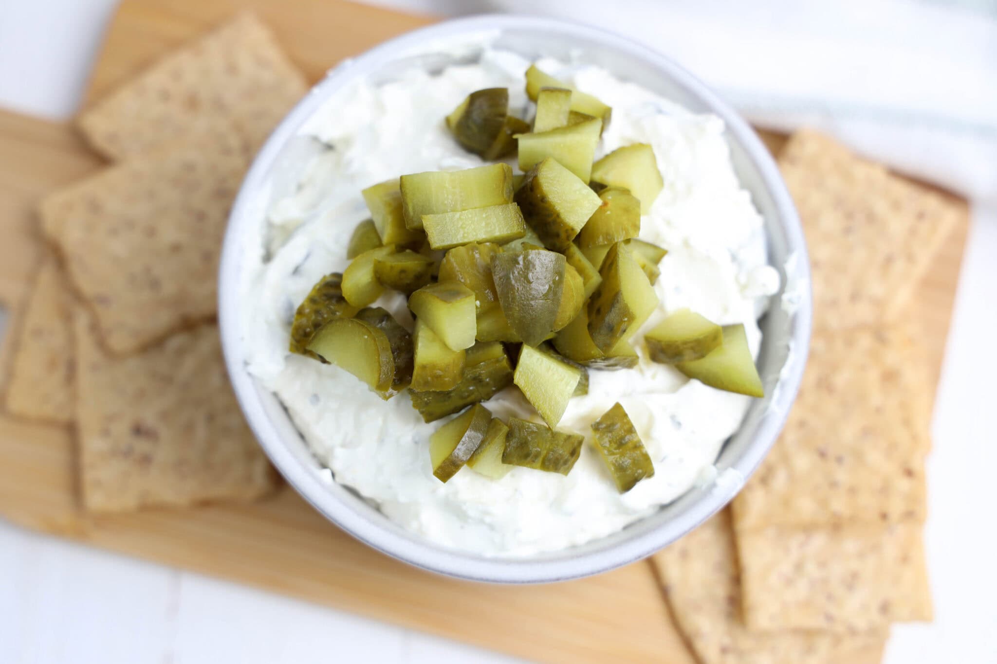 The Ultimate Creamy Tangy Dill Pickle Dip - Bite-Sized Bash