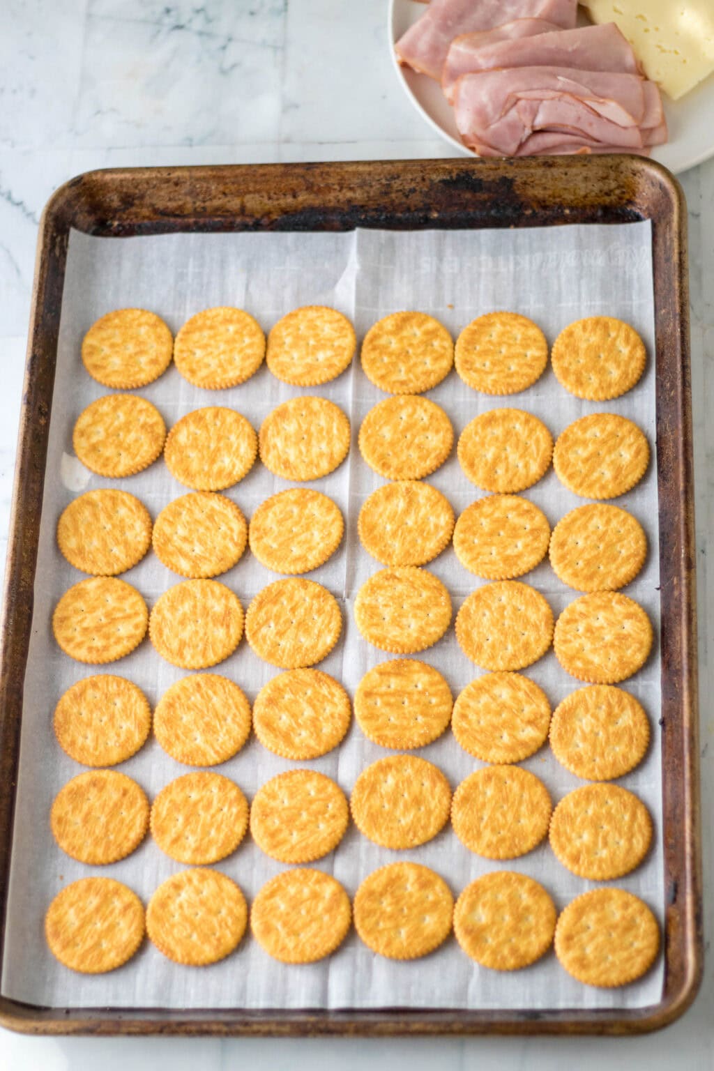 Buttery Ritz Ham Sandwiches with a Flavorful Twist - Bite-Sized Bash