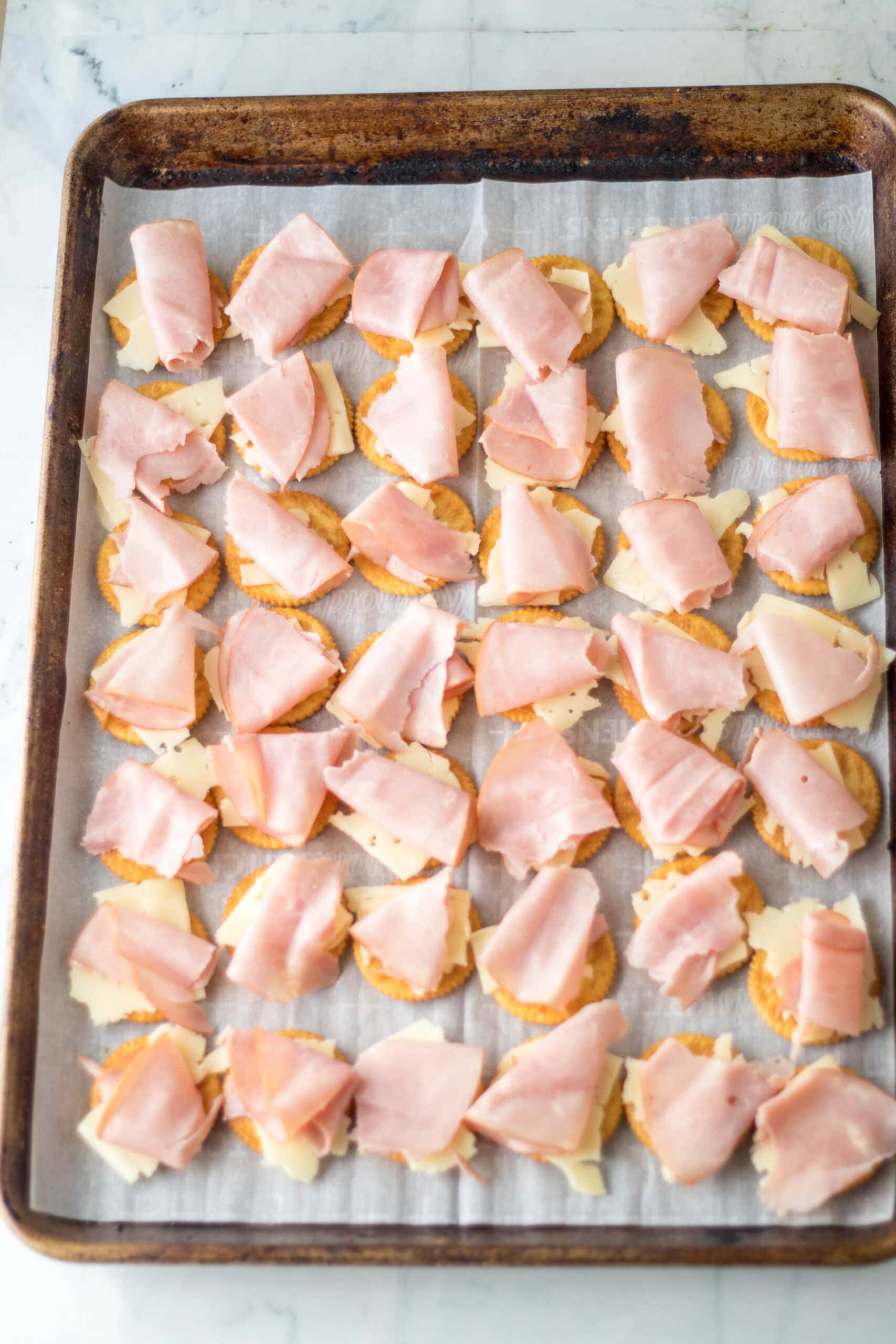 Buttery Ritz Ham Sandwiches with a Flavorful Twist - Bite-Sized Bash