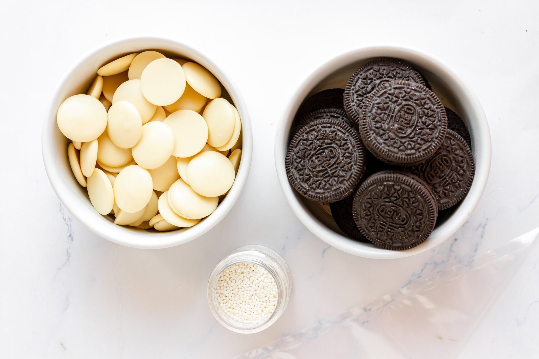 Chocolate-Dipped Santa Oreo Cookies - Bite-Sized Bash