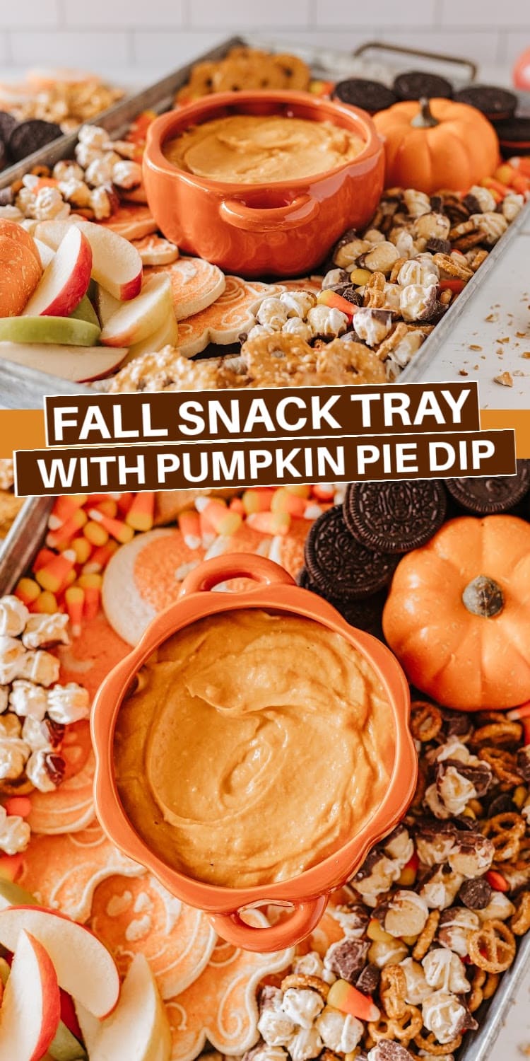 Fall Charcuterie Board with Pumpkin Pie Dip - Bite-Sized Bash