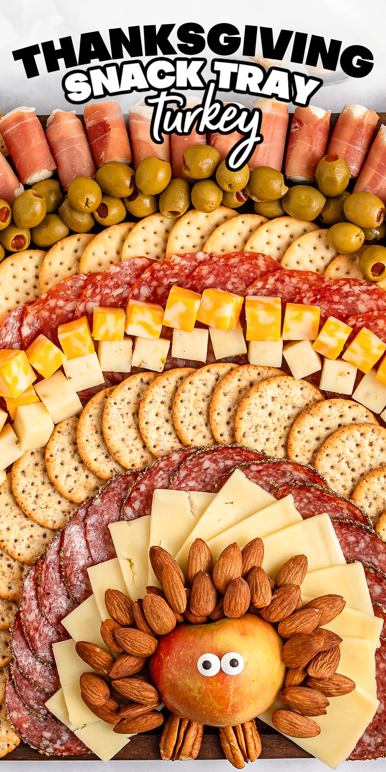 Thanksgiving Turkey Snack Board - Bite-Sized Bash