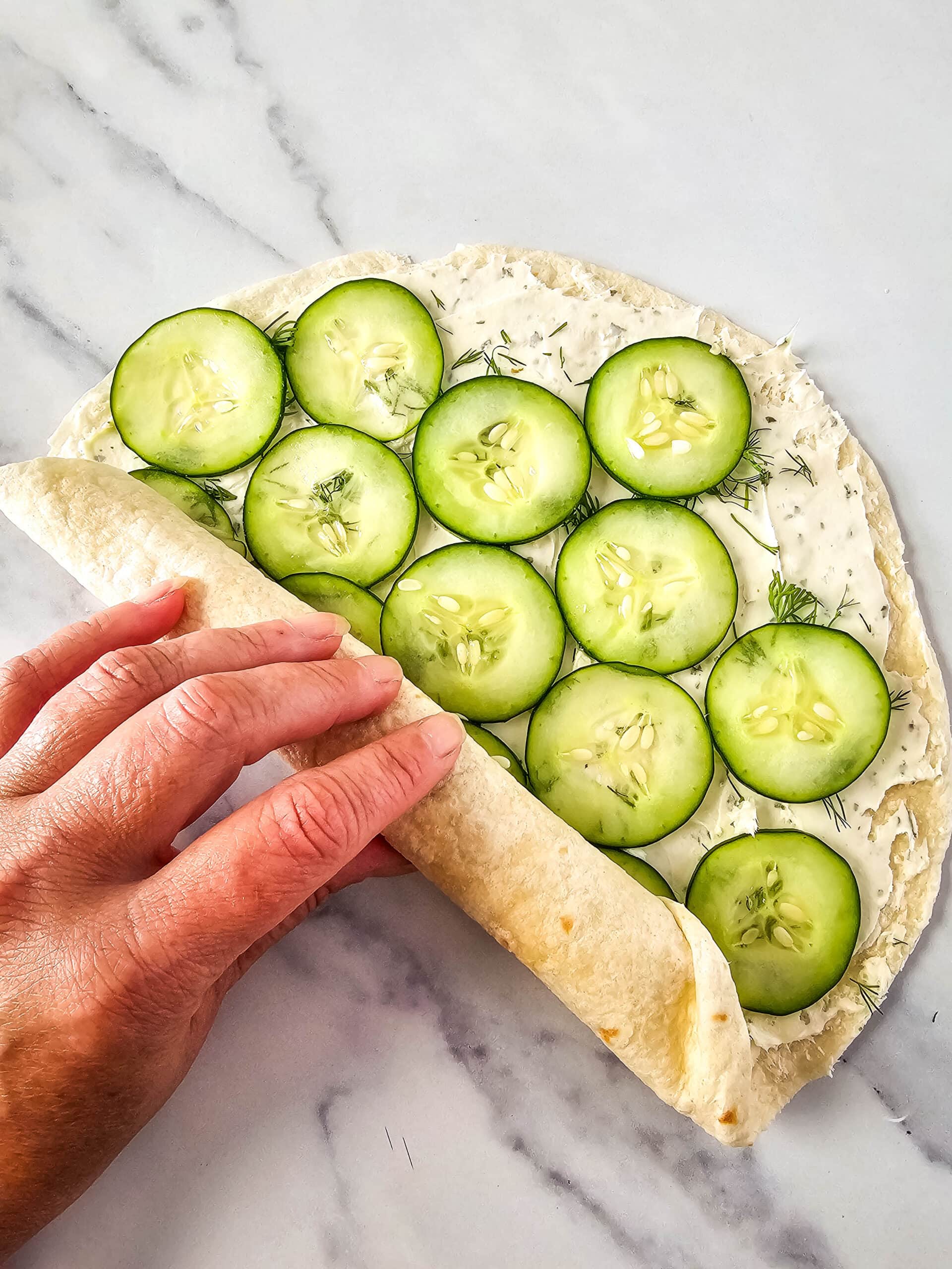 Light and Refreshing Cucumber Dill Pinwheels - Bite-Sized Bash