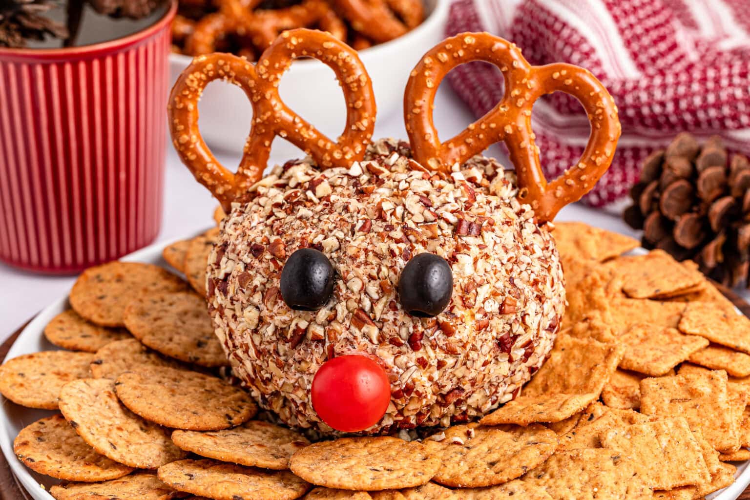 Reindeer Cheeseball - Bite-Sized Bash