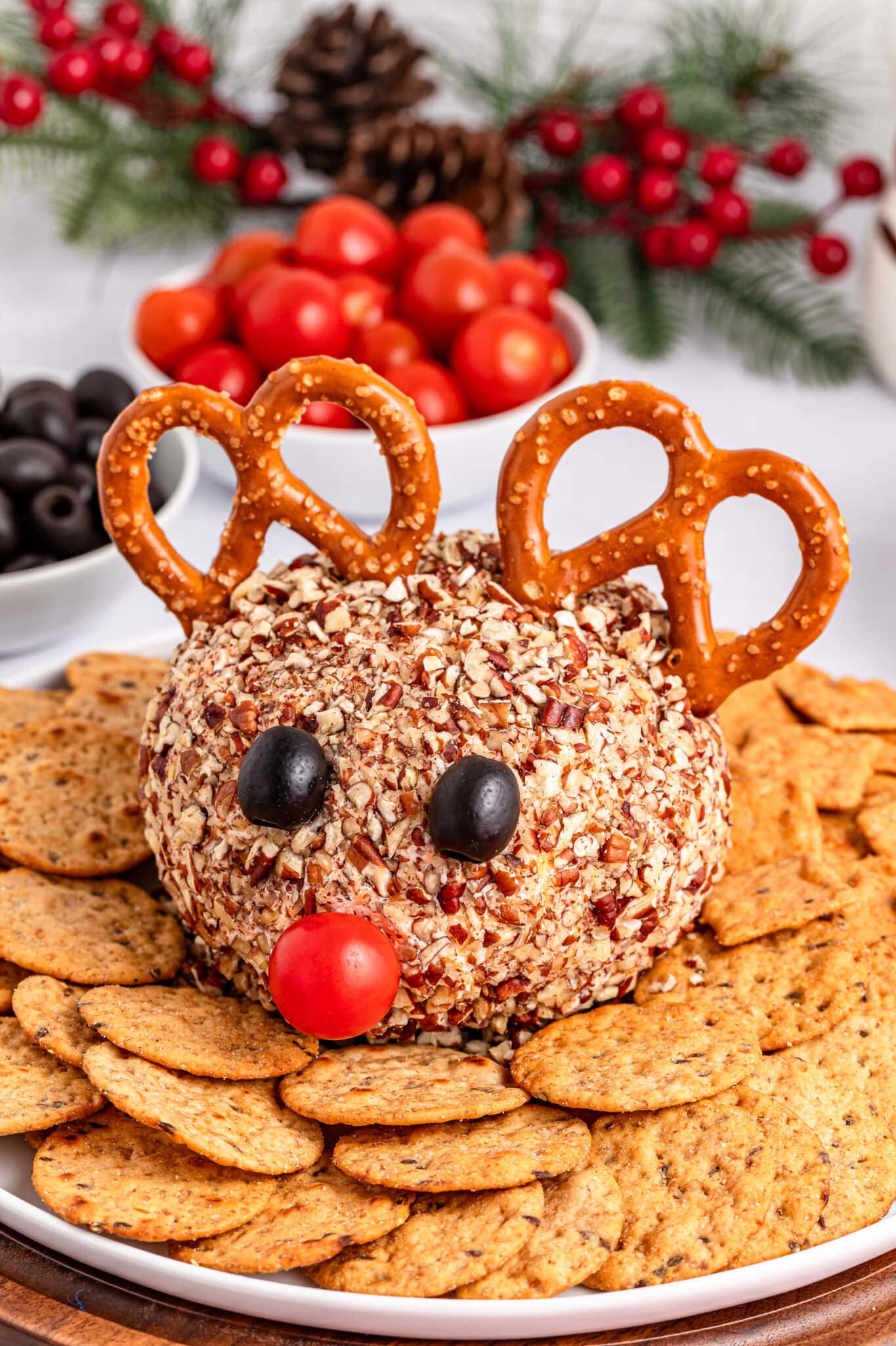 Reindeer Cheeseball - Bite-Sized Bash
