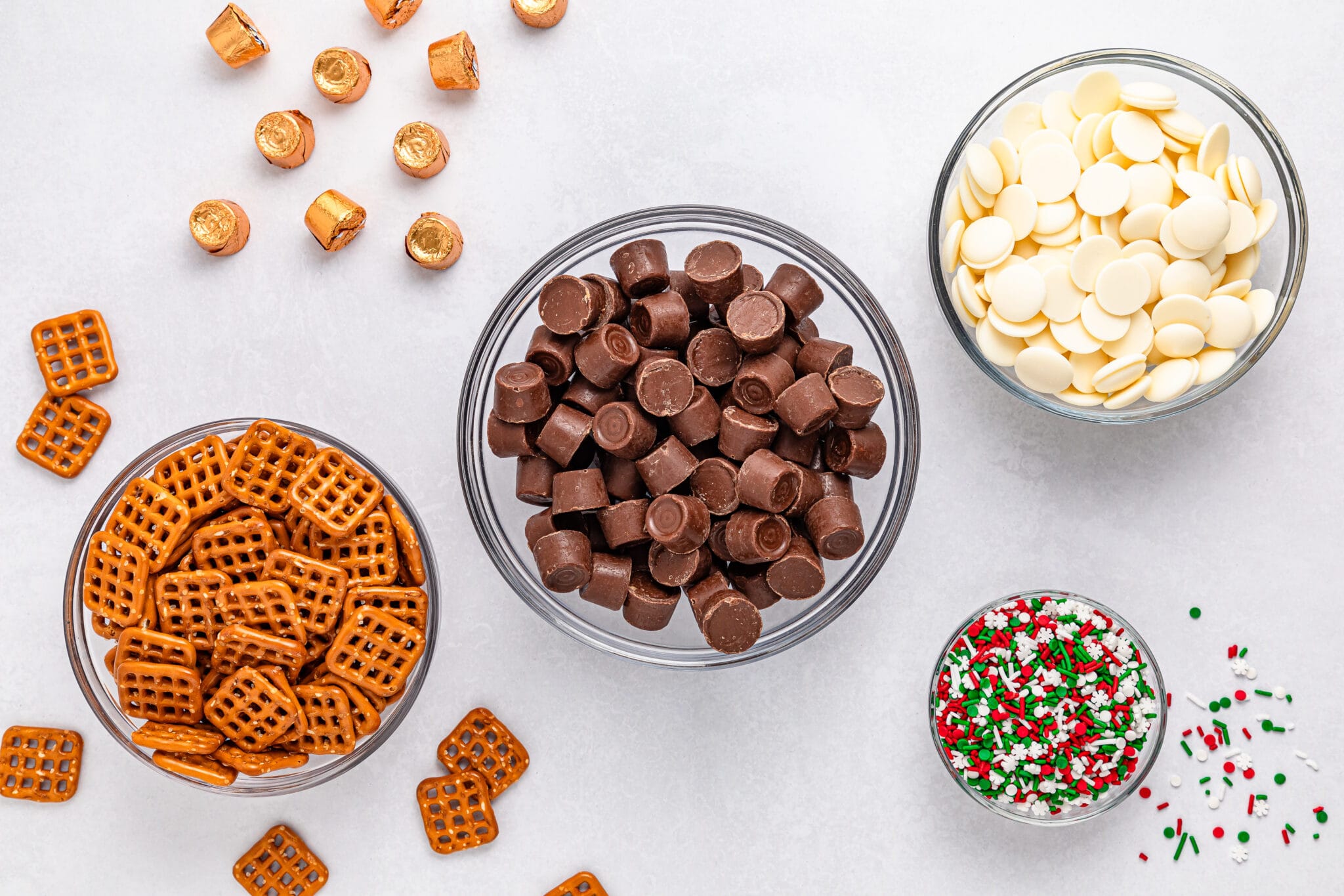 Christmas Rolo Pretzel Sandwiches - Bite-Sized Bash