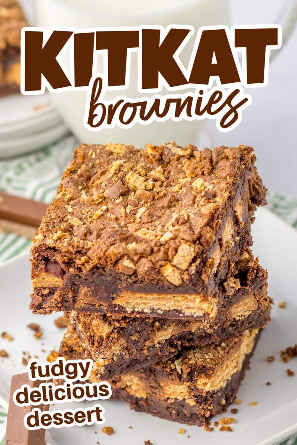 Kitkat Brownies: A Fudgy Delight - Bite-Sized Bash