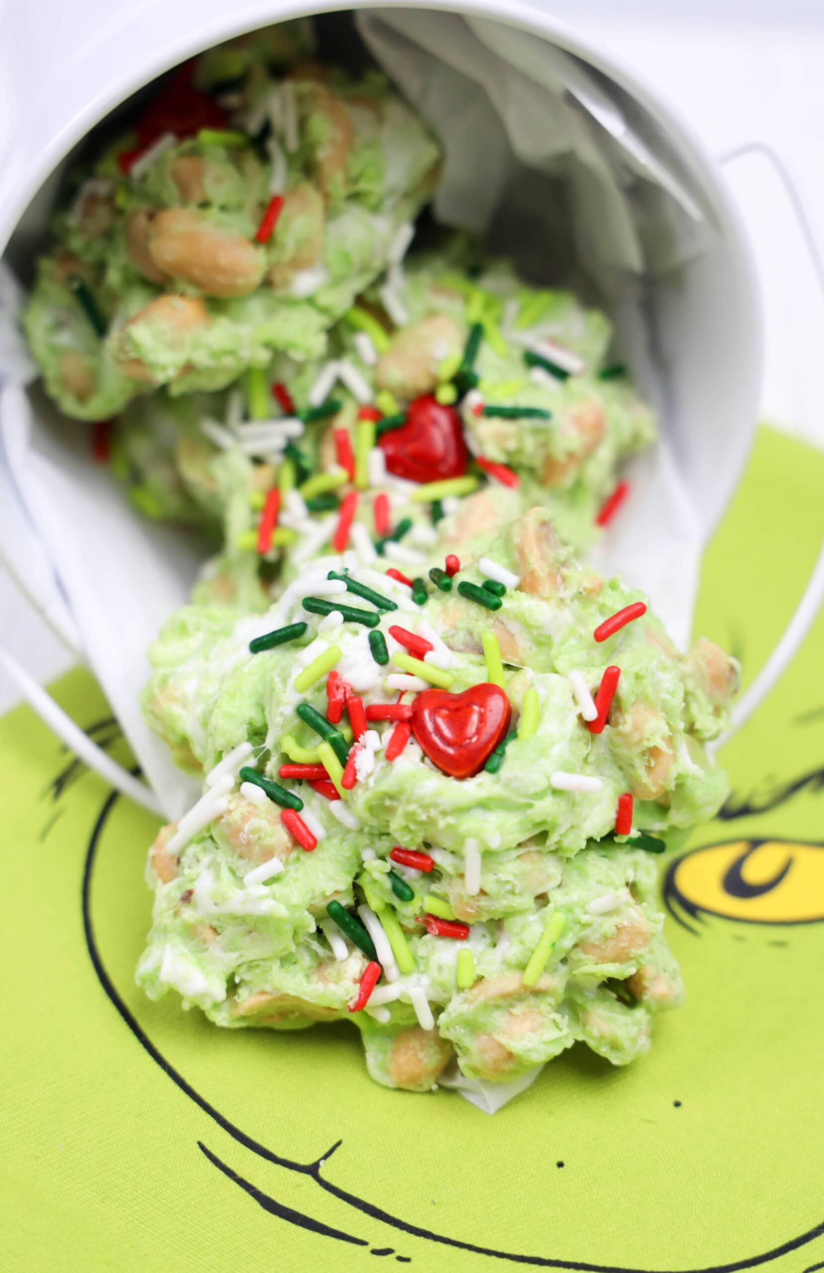 Grinch Poop Peanut Clusters - Bite-Sized Bash