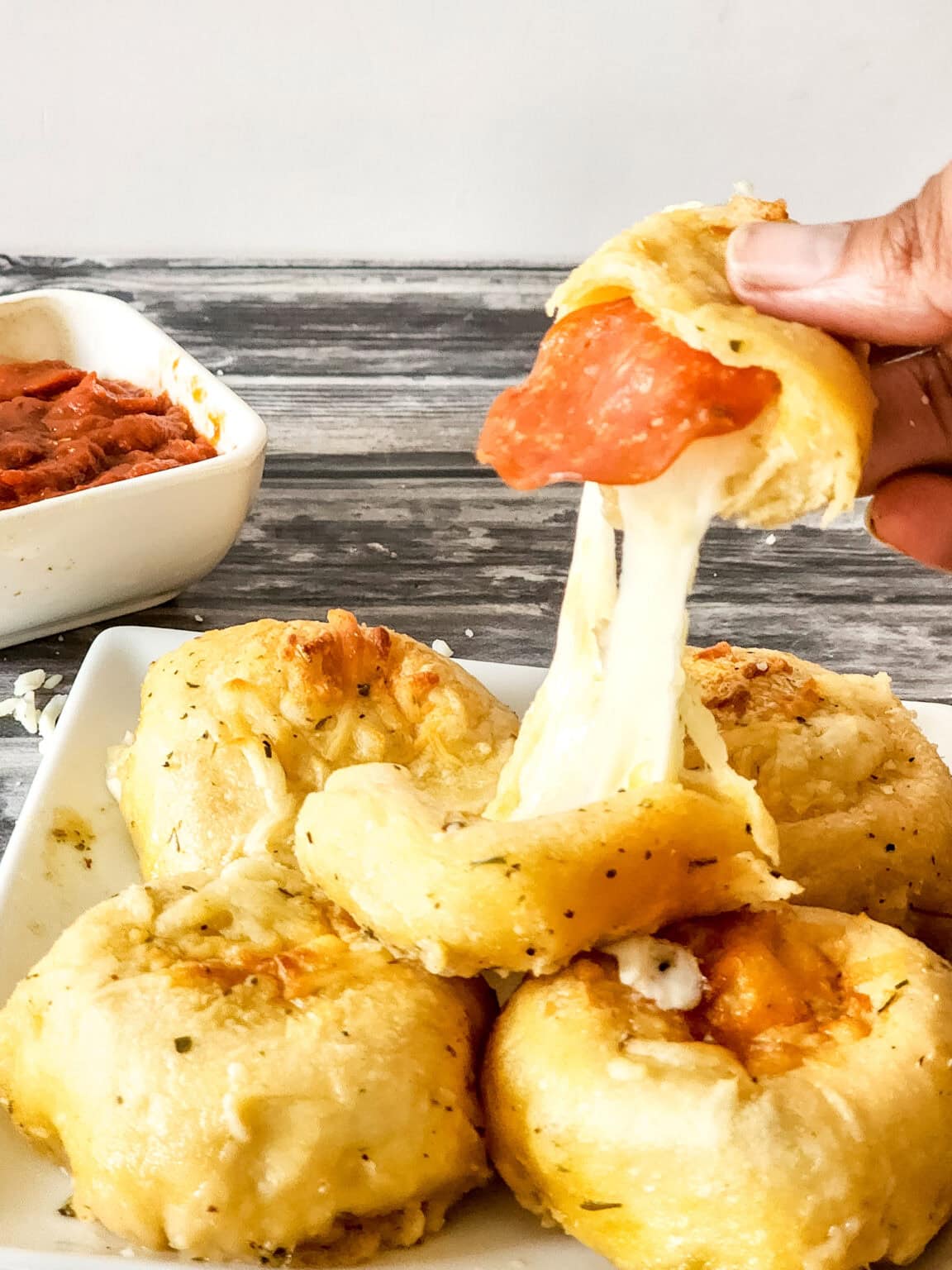 Cheesy Pepperoni Pizza Biscuits - Bite-Sized Bash