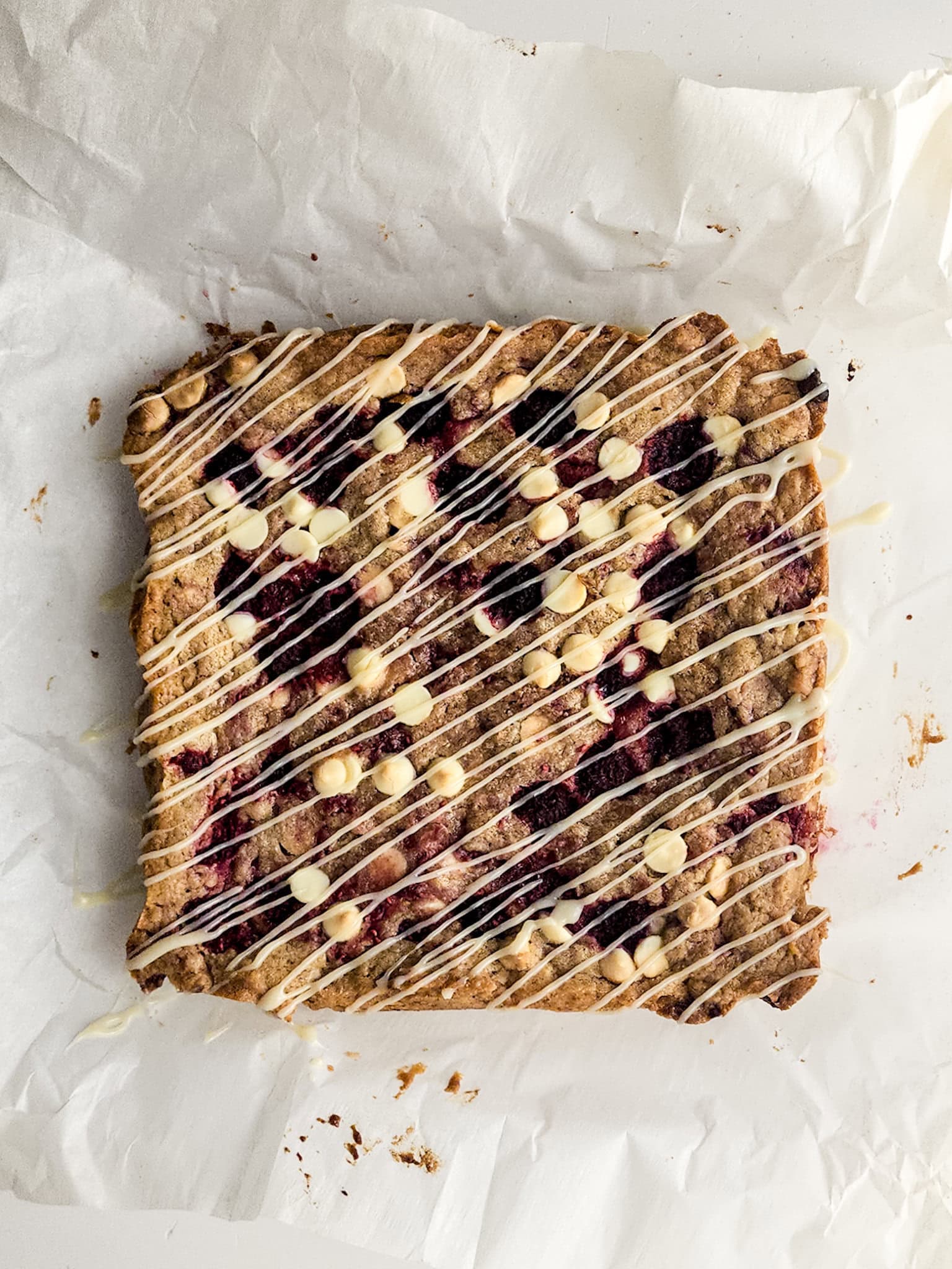 Decadent Raspberry and White Chocolate Squares - Bite-Sized Bash