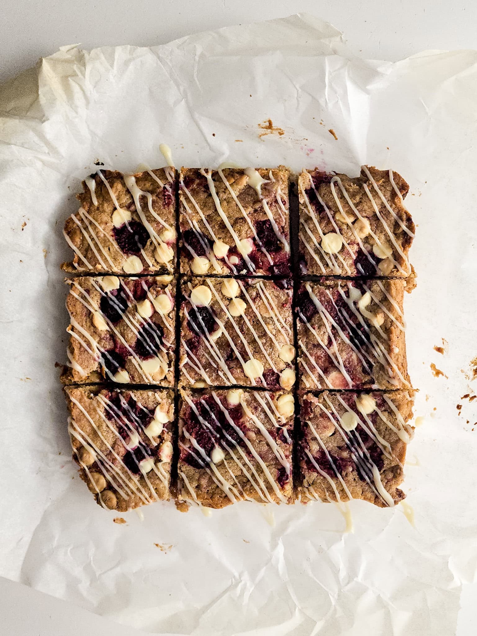 Decadent Raspberry and White Chocolate Squares - Bite-Sized Bash