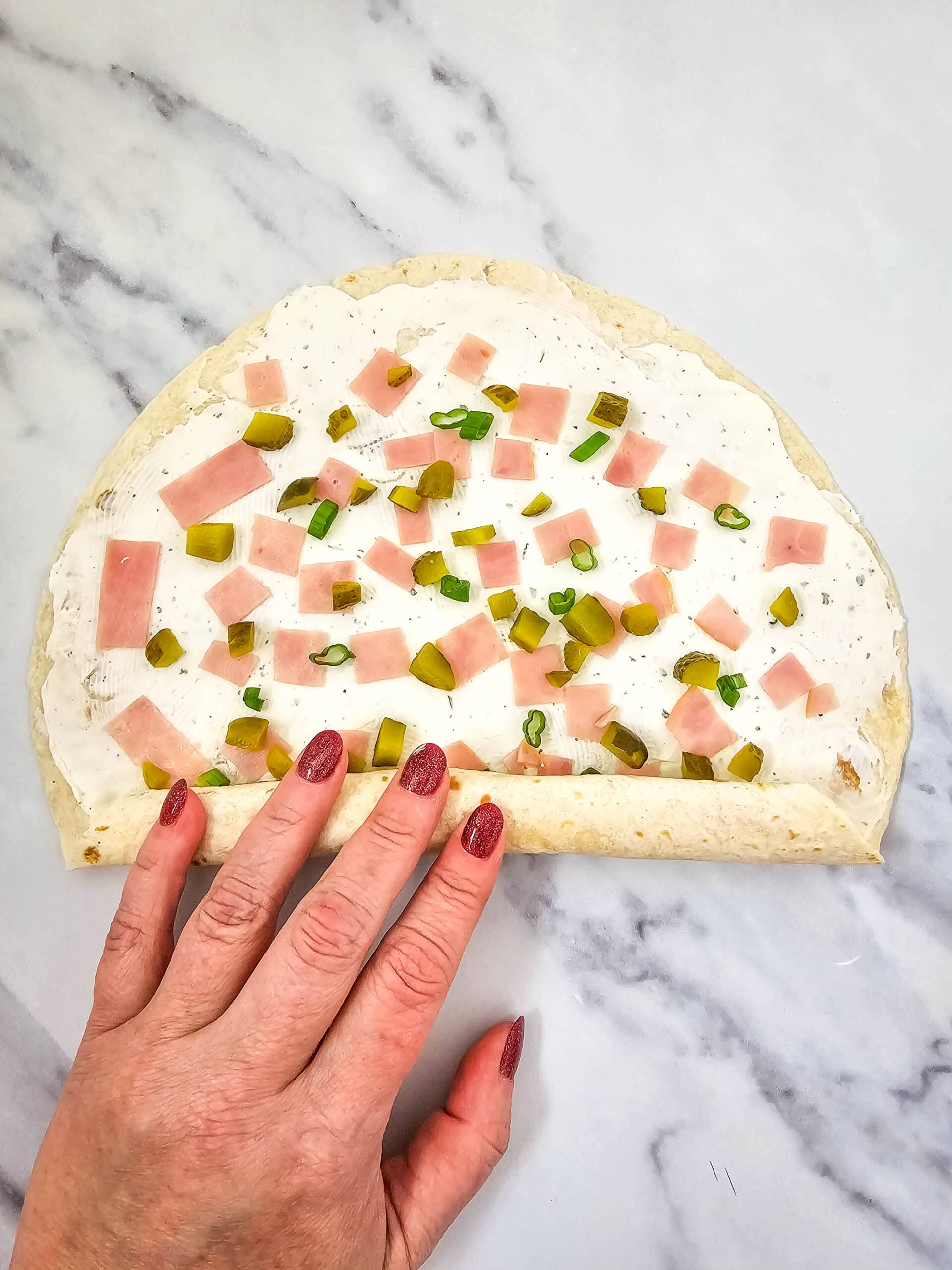 Tangy & Creamy Pickle Dip Pinwheels - Bite-Sized Bash