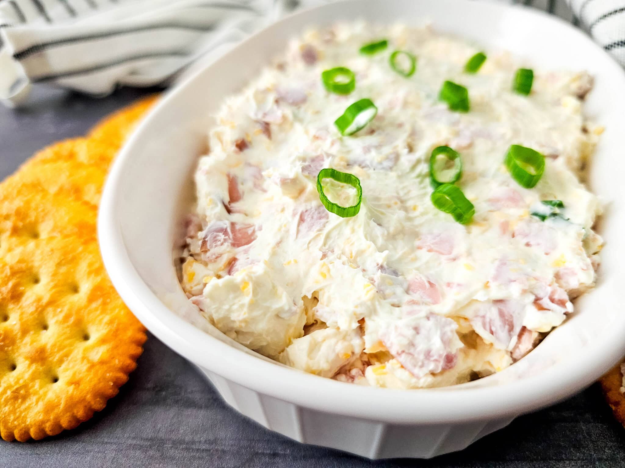Cold Cheesy Ham Dip - Bite-Sized Bash