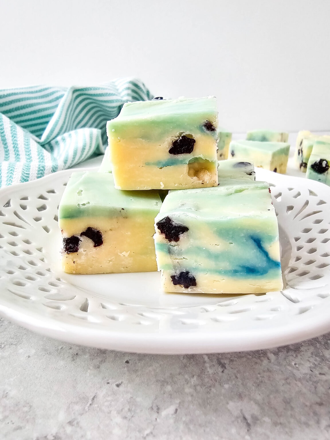 Sweet and Creamy Blueberry Fudge - Bite-Sized Bash