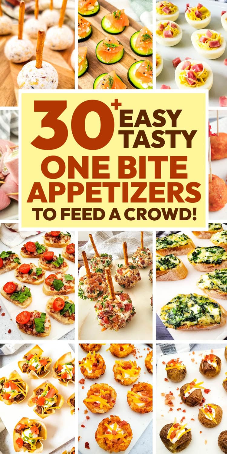 30+ One Bite Appetizers for a Crowd - Bite-Sized Bash