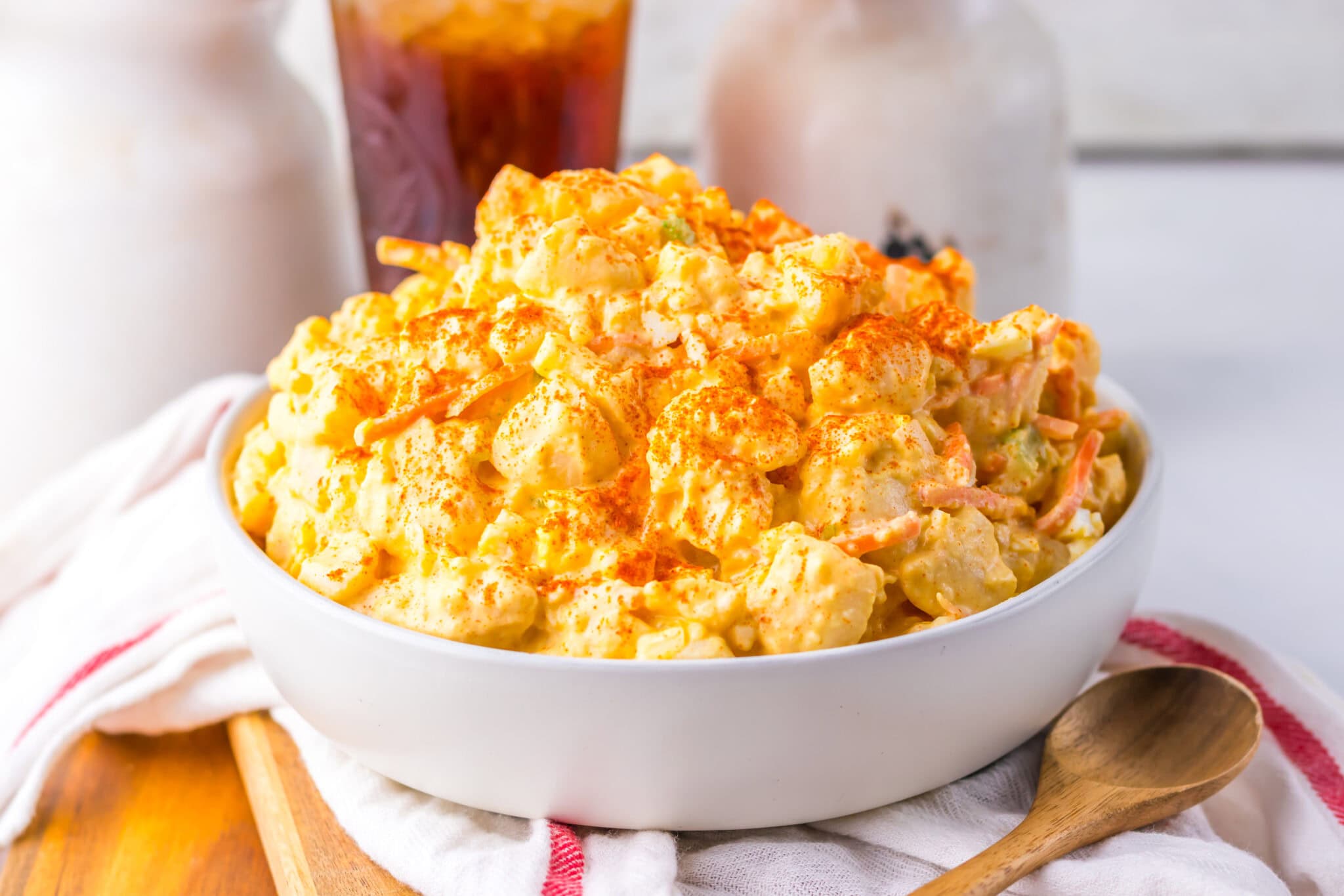 Amish Potato Salad with a Sweet Mustard Dressing - Bite-Sized Bash