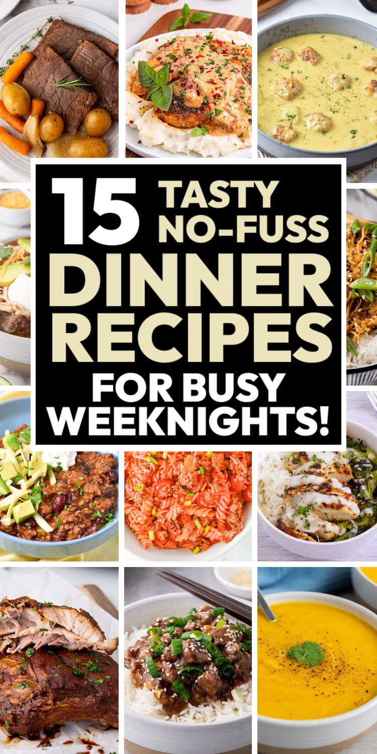 Easy Dinner Ideas for Busy Nights - Bite-Sized Bash