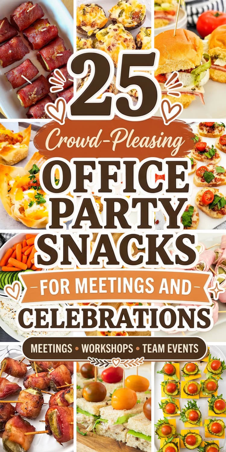 25 Work Party Snacks & Appetizers to Share at the Office - Bite-Sized Bash