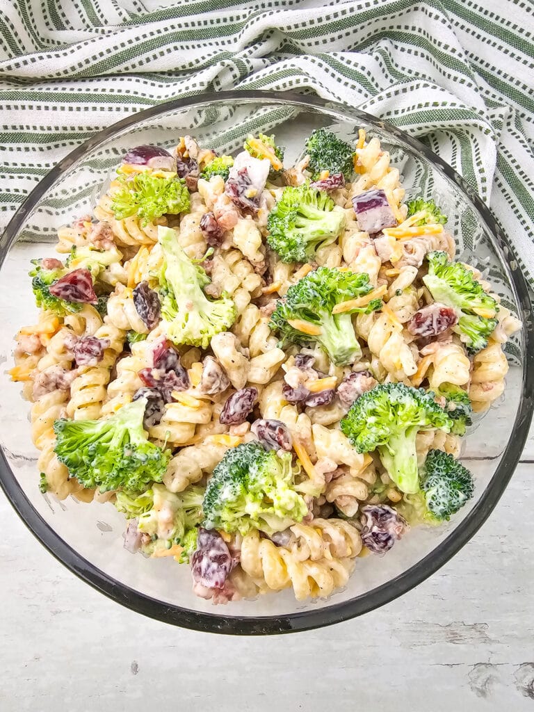 Broccoli Pasta Salad - Bite-Sized Bash