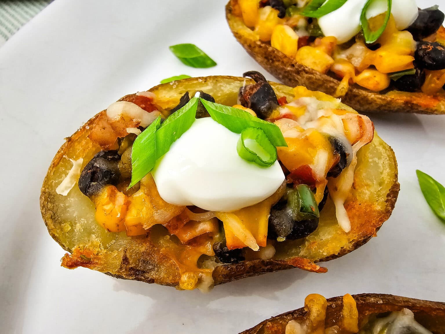 Cheesy Southwest Potato Skins - Bite-Sized Bash