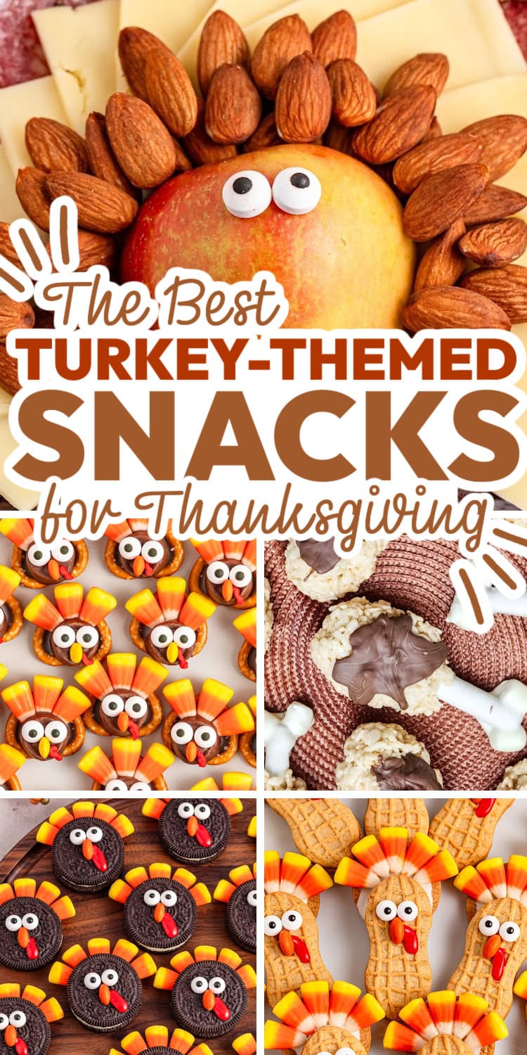 Cute Turkey-Themed Snacks for Thanksgiving - Bite-Sized Bash