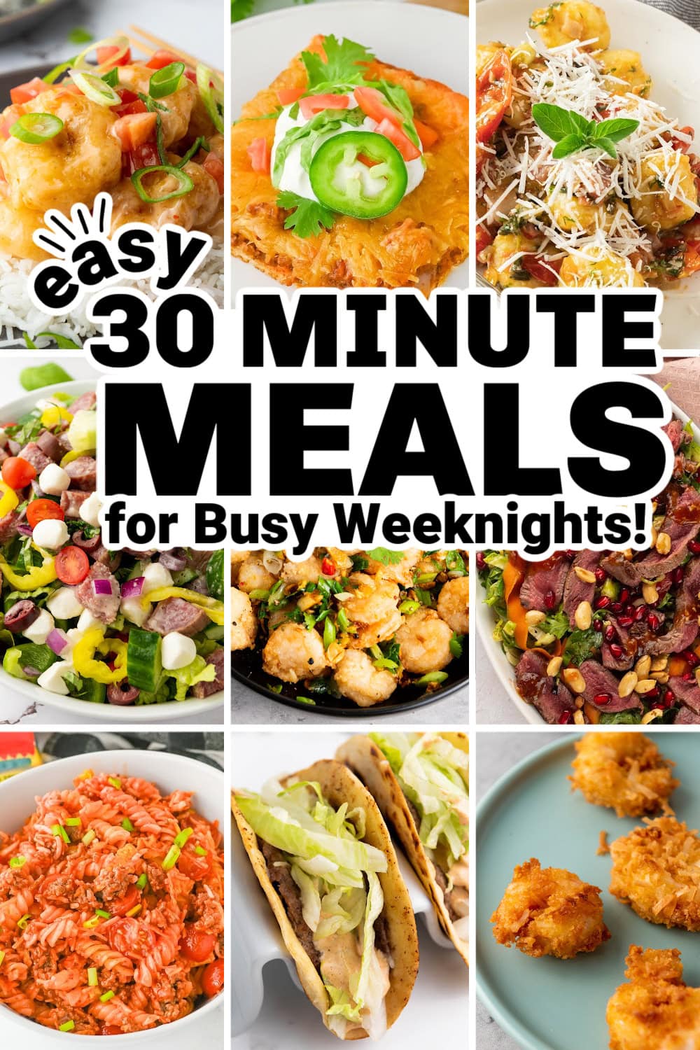 10+ Easy 30 Minute Meals for Dinner - Bite-Sized Bash
