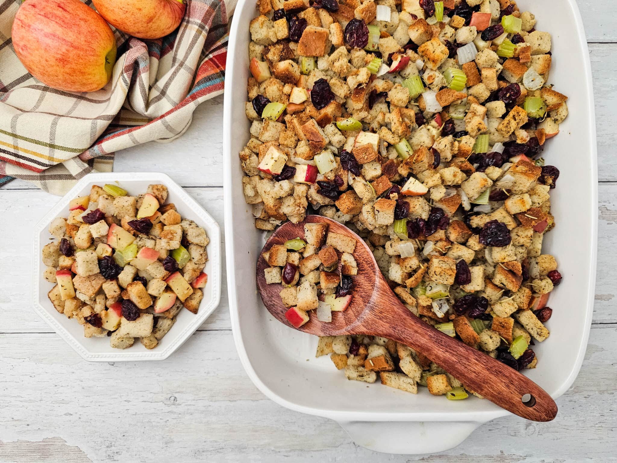 Apple and Cranberry Stuffing Mix - Bite-Sized Bash
