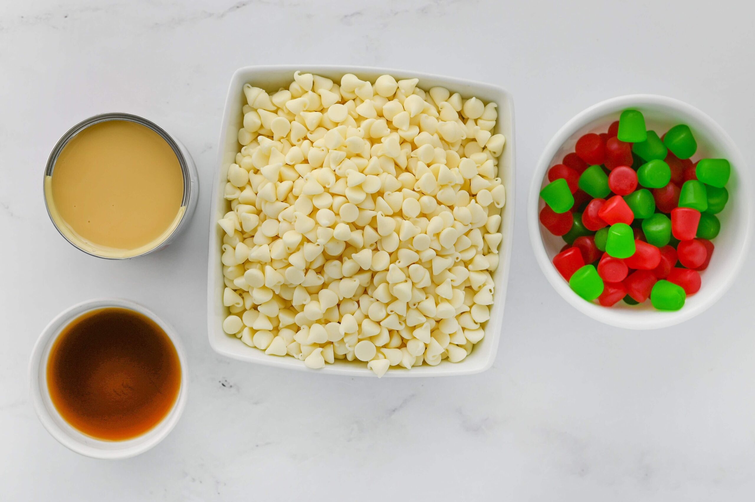 Christmas Gum Drop Fudge - Bite-Sized Bash