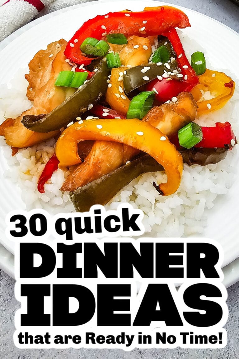 30 Quick Dinner Ideas that are Ready in No Time! - Bite-Sized Bash