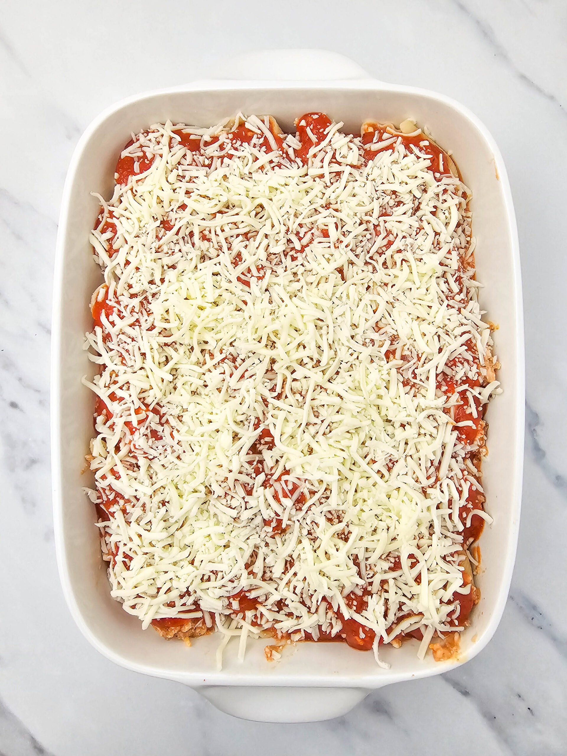 Cheesy Italian Stuffed Shells Casserole - Bite-Sized Bash