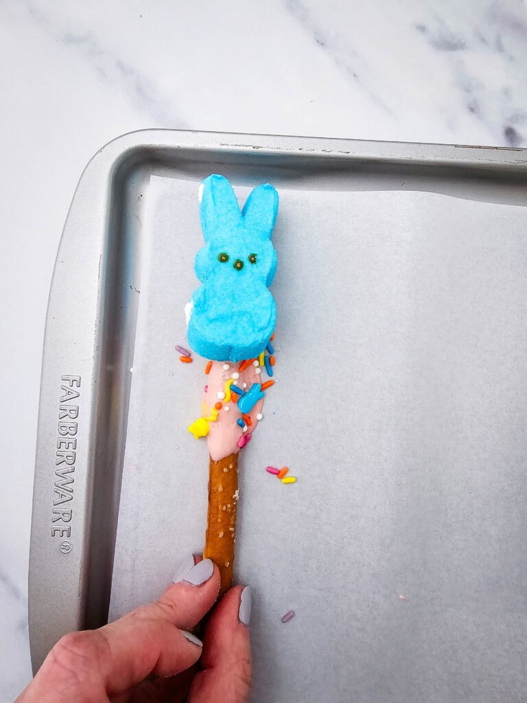 Easter Dipped Pretzel Peeps - Bite-Sized Bash
