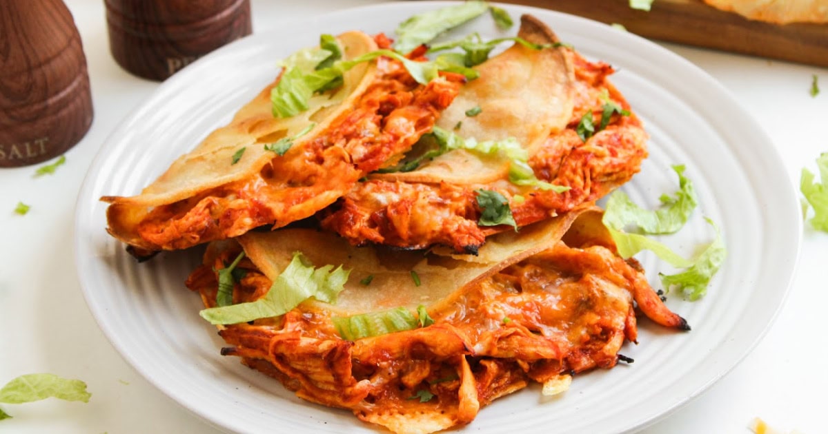 No-Fry Crispy Baked Chicken Tacos - Bite-Sized Bash