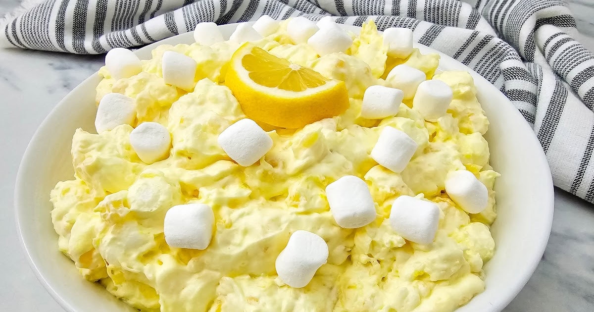 Classic Lemon Fluff Salad - Bite-Sized Bash